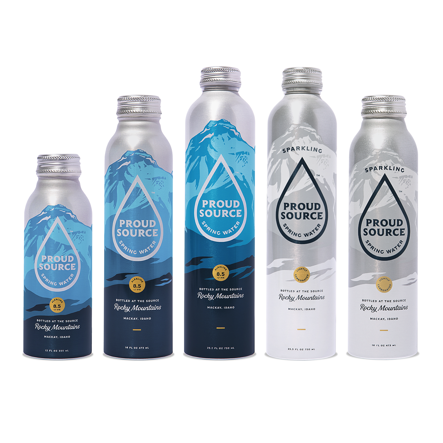All bottles | PROUD SOURCE WATER
